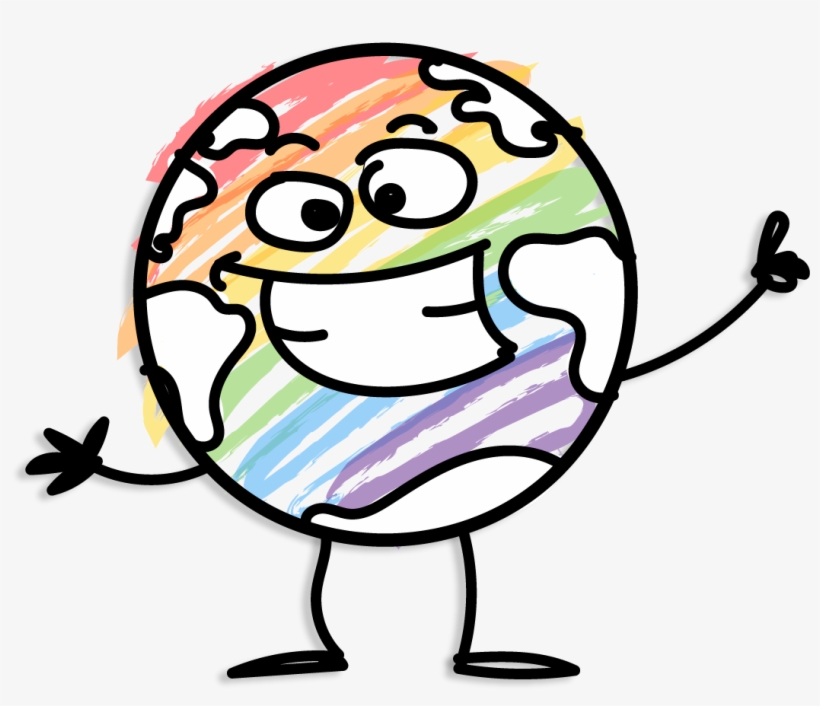 Planet Boy Drop Shadow - Earth Cartoon - 1104x911 PNG Download - PNGkit