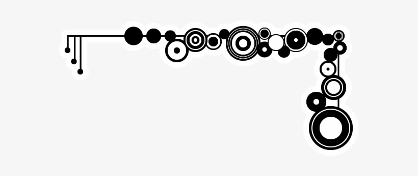 Tribal Clipart Corner Decoration - Black & White Corner Borders ...