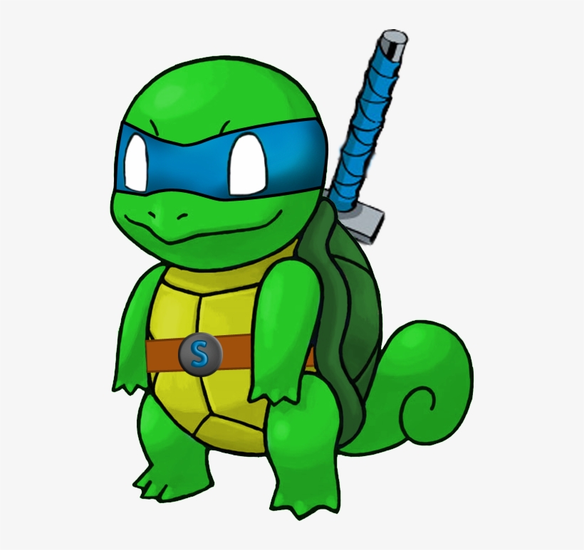 Teenage Mutant Ninja Squirtle - Squirtle As A Ninja Turtle - 600x750 ...