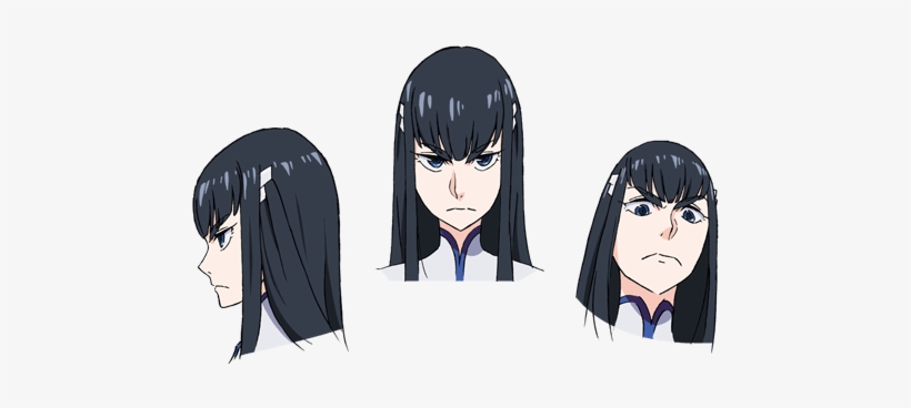 Download Transparent Face - Kill La Kill Satsuki Face - PNGkit