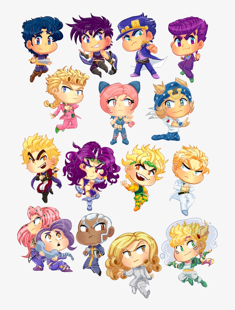 Jojo Chibis Set - Jojo Chibis - 699x1000 PNG Download - PNGkit