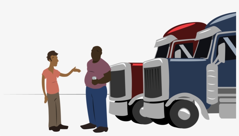Truck Driver Cartoon Png - 1200x695 PNG Download - PNGkit