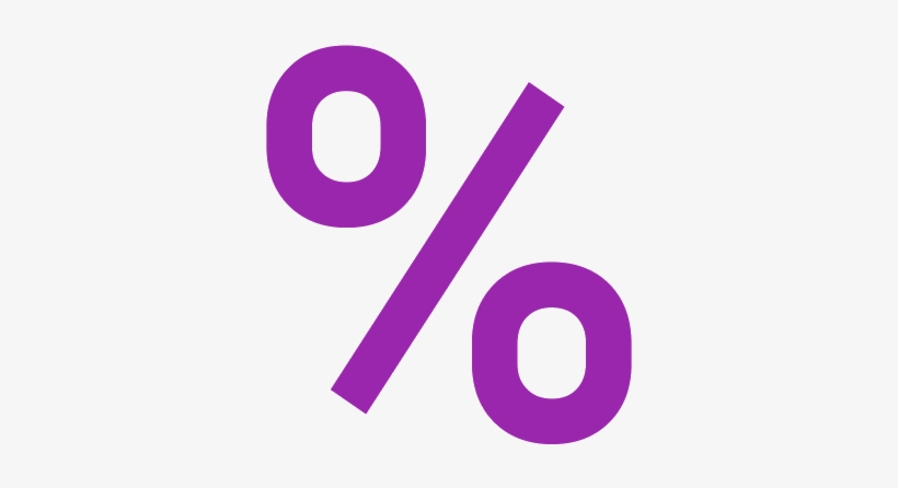 Download Transparent Purple Percent Sign Png - PNGkit