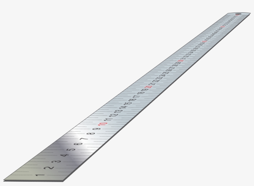 Ruler Clipart Rular - Steel Ruler 1 Meter - 900x619 PNG Download - PNGkit