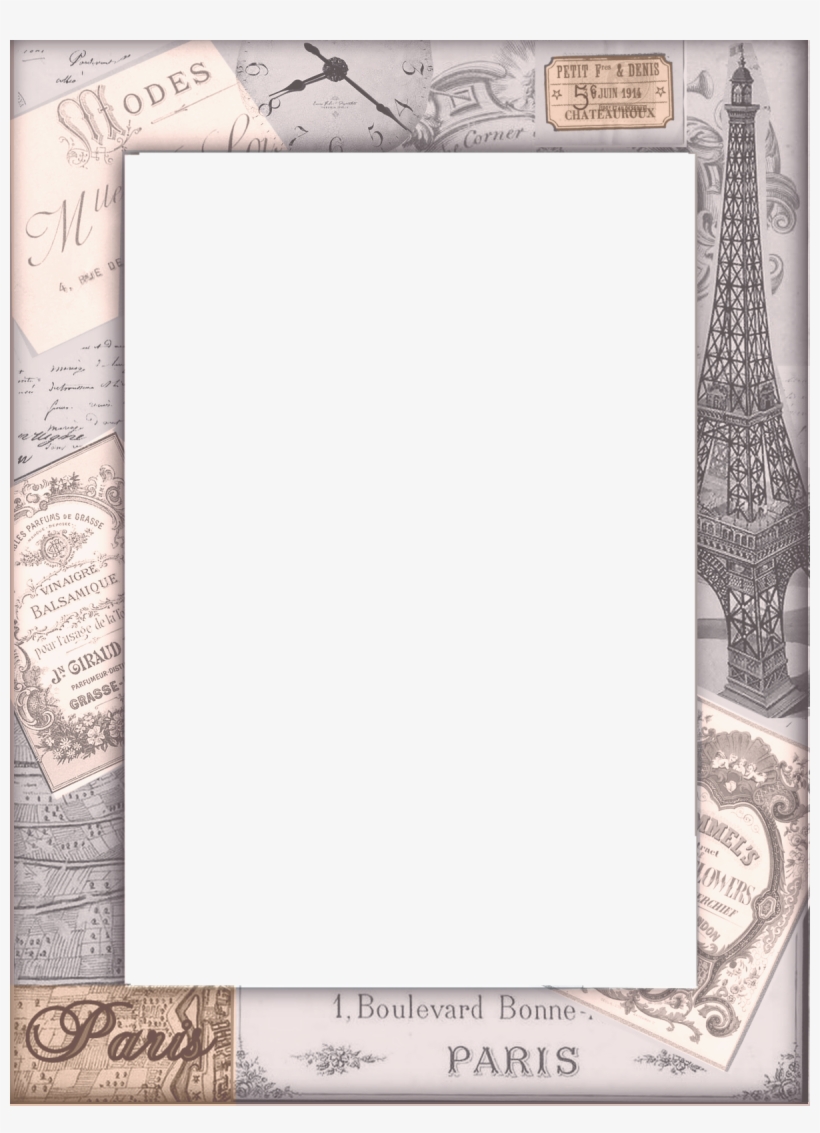 Paris Frame - 1200x1600 PNG Download - PNGkit