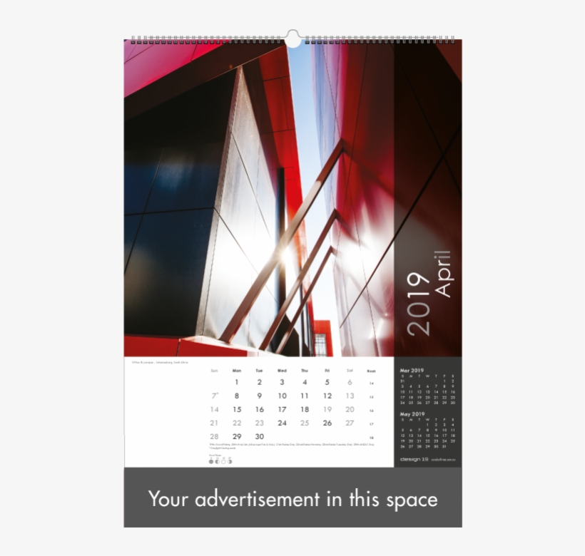 Wall Calendar 2019 Design - 700x700 PNG Download - PNGkit