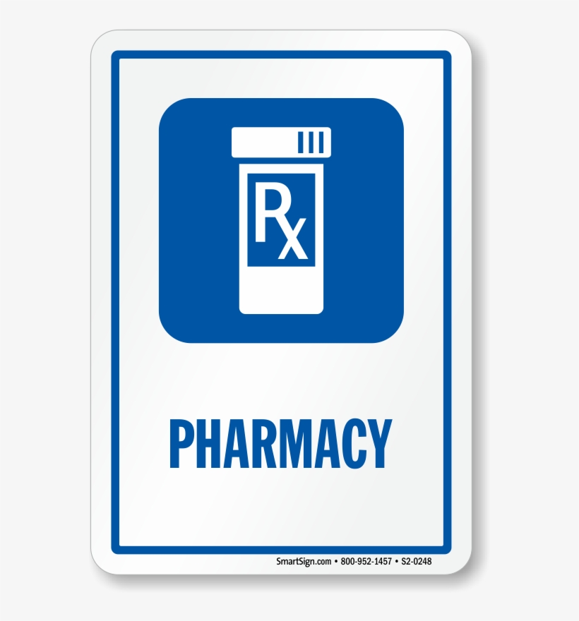 Pharmacy Hospital Medical Shop Sign With Rx Symbol - Mammography Sign ...