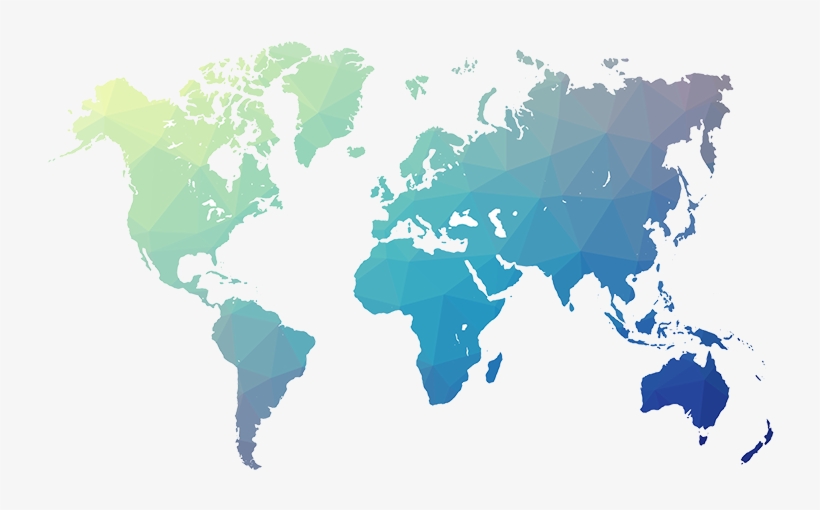 Global Reach - Poly World Map - 800x533 PNG Download - PNGkit
