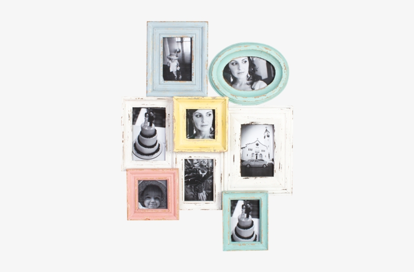 Rustic Multi Photo Frame Montage - Picture Frame - 500x500 PNG Download ...