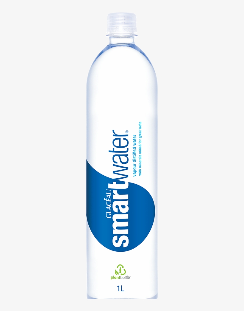 Smartwater Bottle Image - Smartwater, 33.8 Fl Oz, Blue - 500x1009 PNG ...