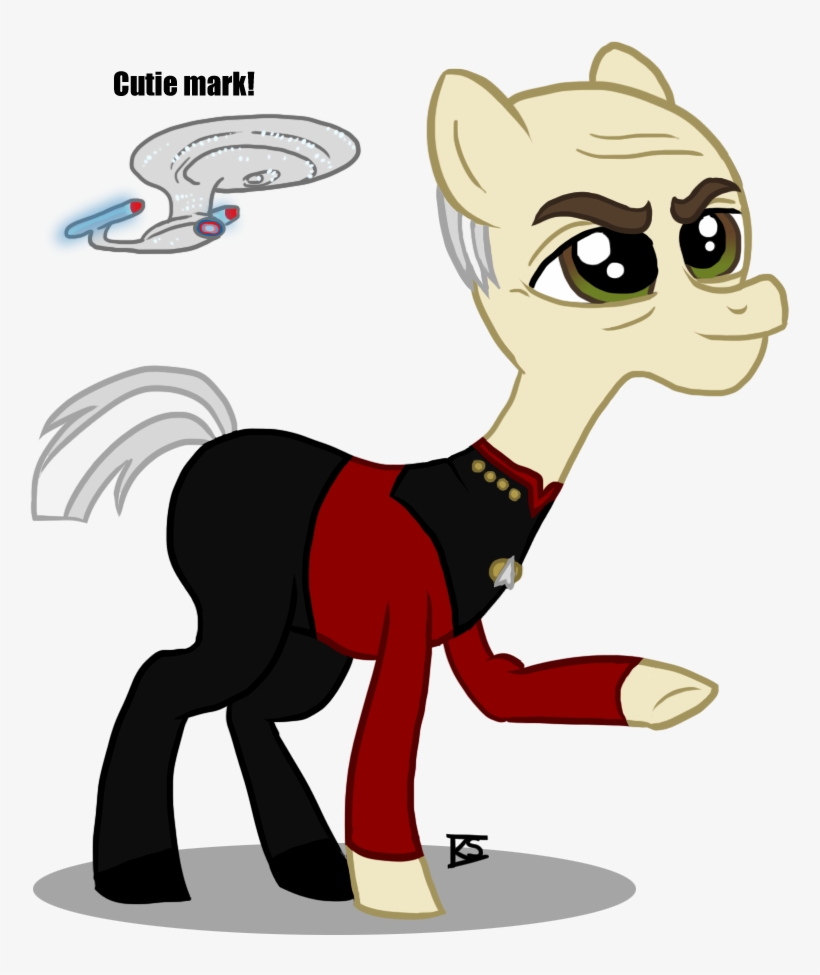 Glamourkat, Jean-luc Picard, Ponified, Safe - Star Trek Ng And Mlp ...