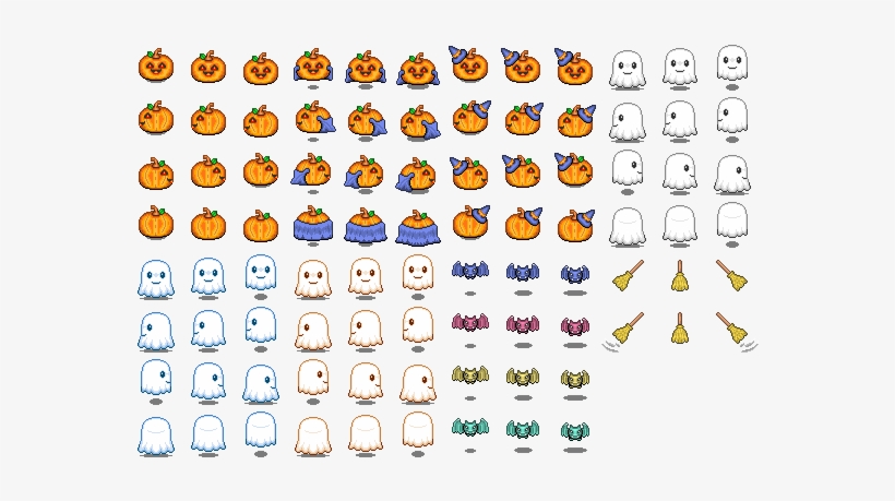 Halloween Sprites - Rpg Maker Mv Mario Sprites - 576x384 PNG Download ...