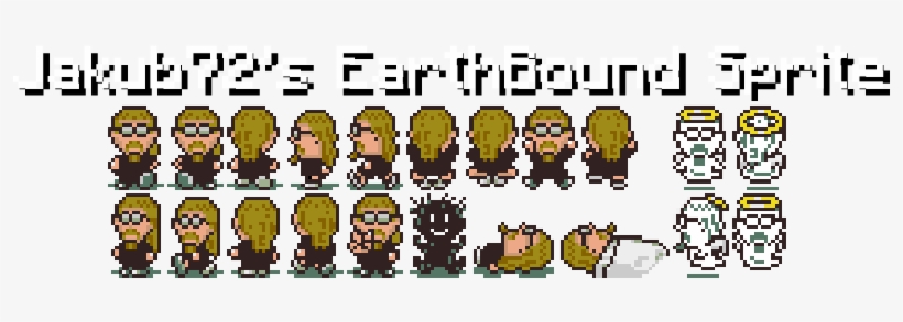 Jakub's Earthbound Sprite - Cartoon - 800x220 PNG Download - PNGkit