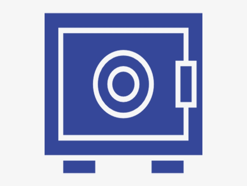 Safe Icon Blue - Icon - 554x559 PNG Download - PNGkit