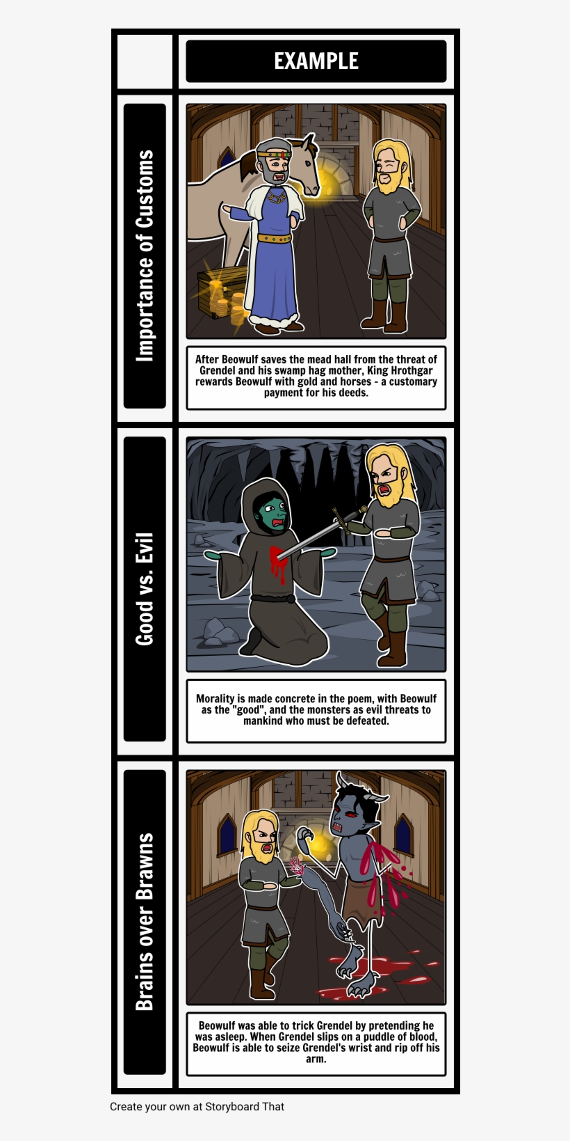Themes Beowulf - Motif - 526x1578 PNG Download - PNGkit