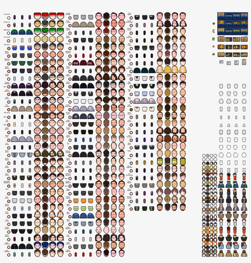 Download Transparent Special-entities - Prison Architect Sprite Sheet ...