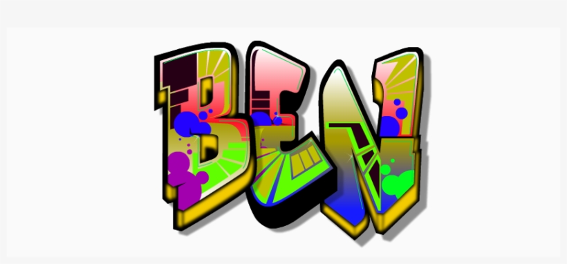 In This Project, I Created My Name In Graffiti Style - Graphic Design ...