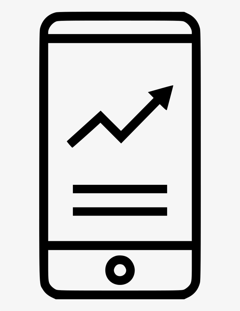 Cell Phone Analytics Analyze Data Graph Comments - Icon - 554x980 PNG ...