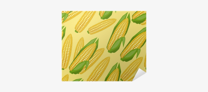 Seamless Vector Pattern With Fresh Ripe Corn Cobs - Maize - 400x400 PNG ...