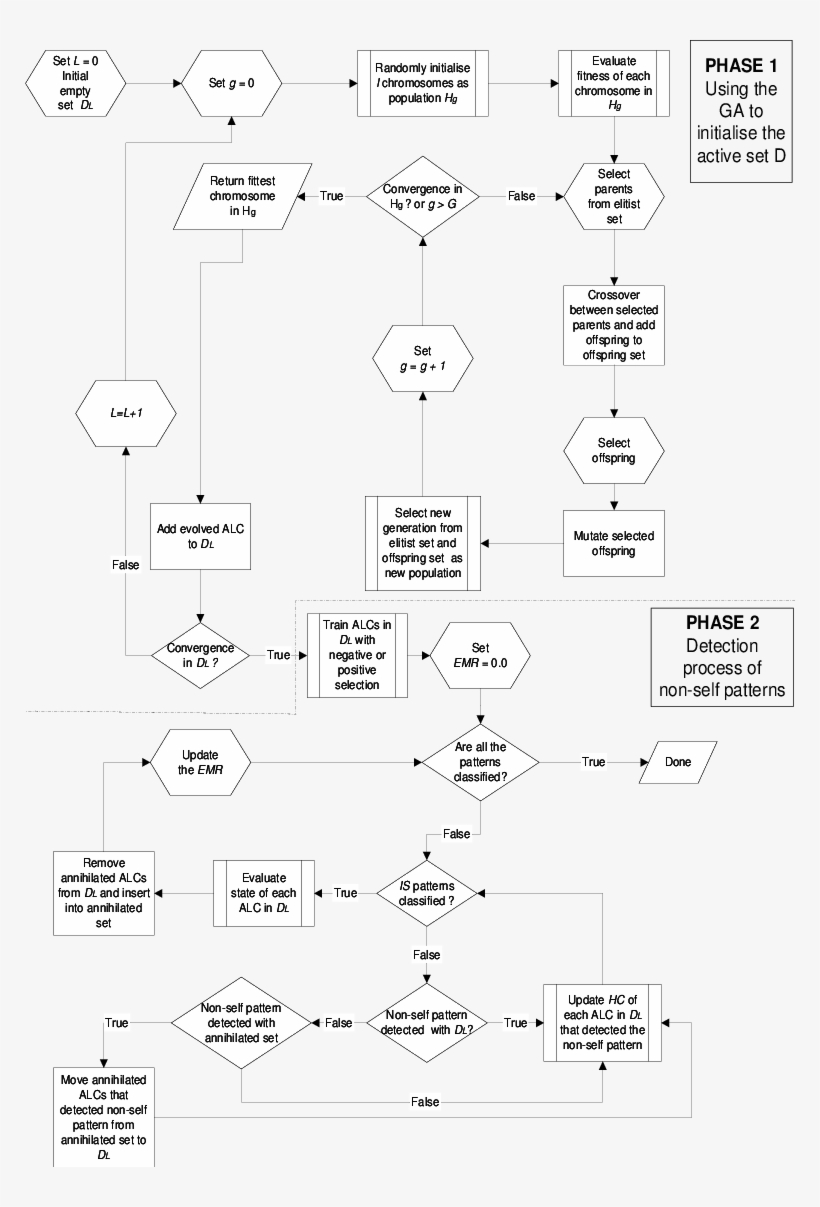 Flow Layout Of The Artificial Immune System - Artificial Immune System ...