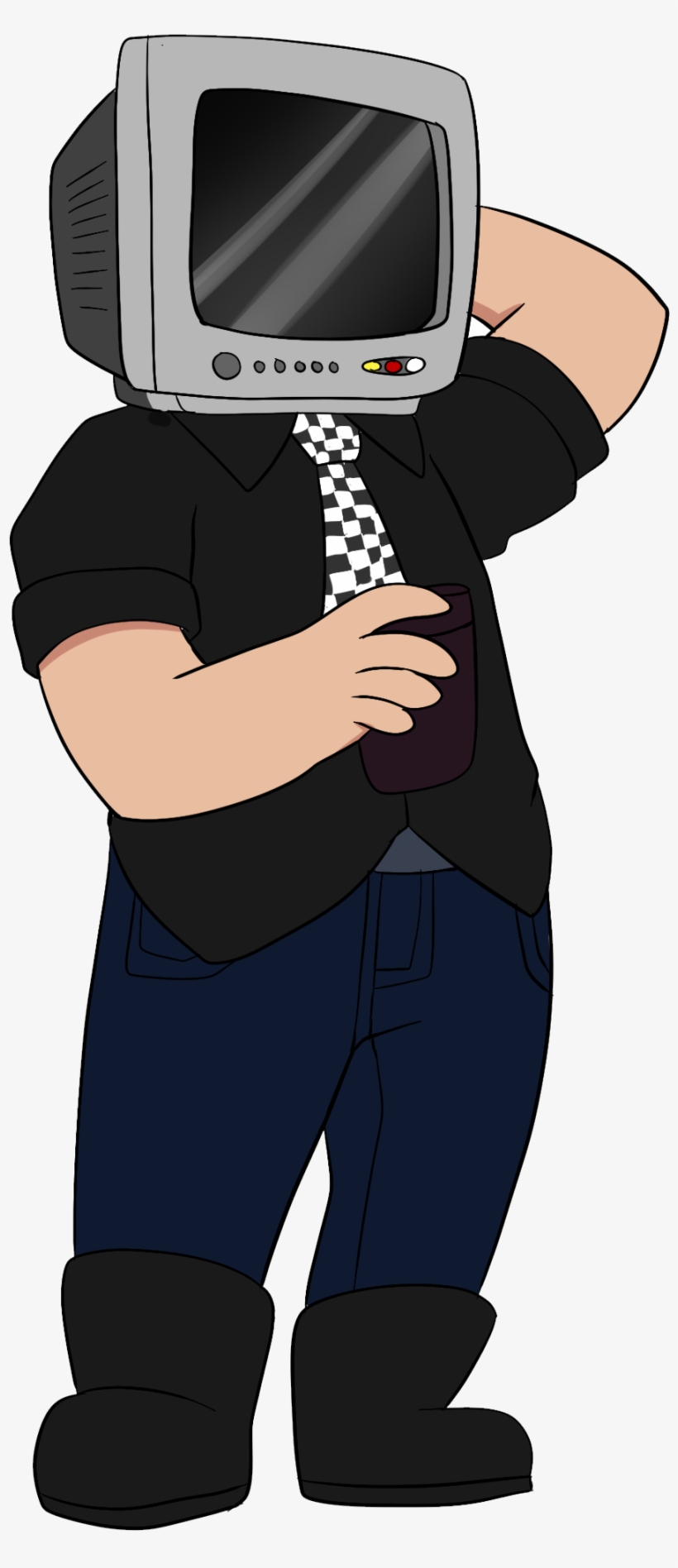 Tv Head Man - Television - 1360x2552 PNG Download - PNGkit