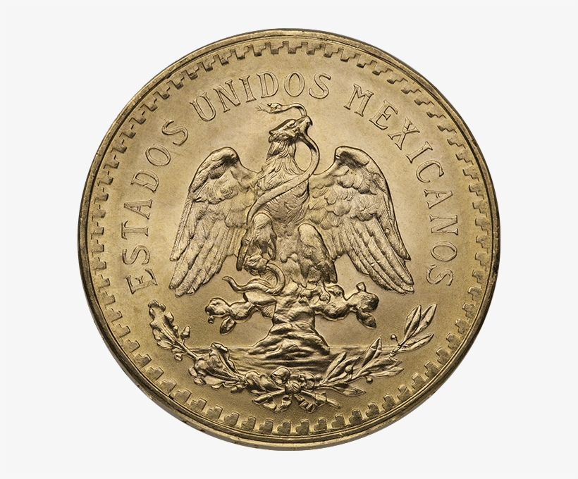 50 Pesos Mexican Gold Coin - 600x600 PNG Download - PNGkit