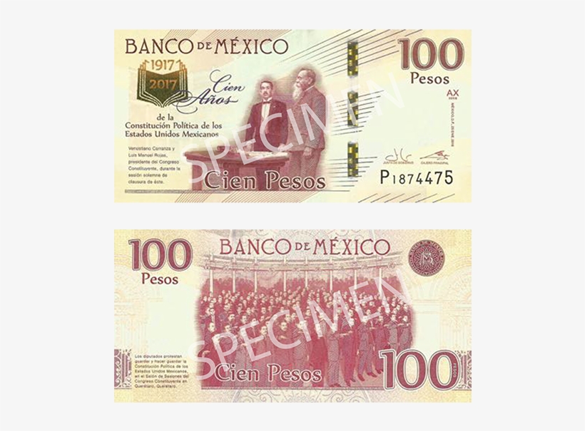 Mexico 100 Peso - Cash - 800x600 PNG Download - PNGkit