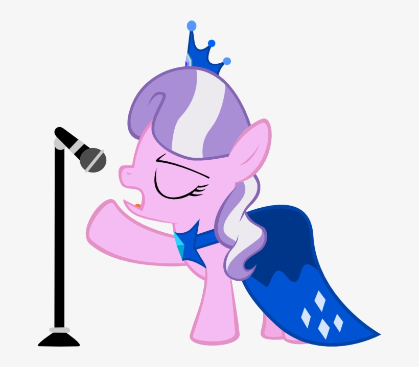 Magerblutooth, Clothes, Diamond Tiara, Dress, Microphone, - Mlp Diamond ...
