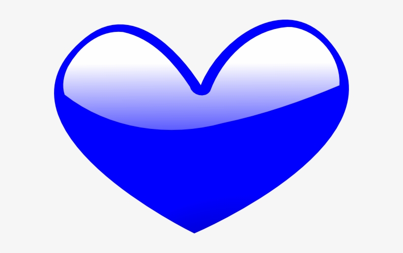 Blue Heart Clip Art - Blue Heart Animated - 600x436 PNG Download - PNGkit