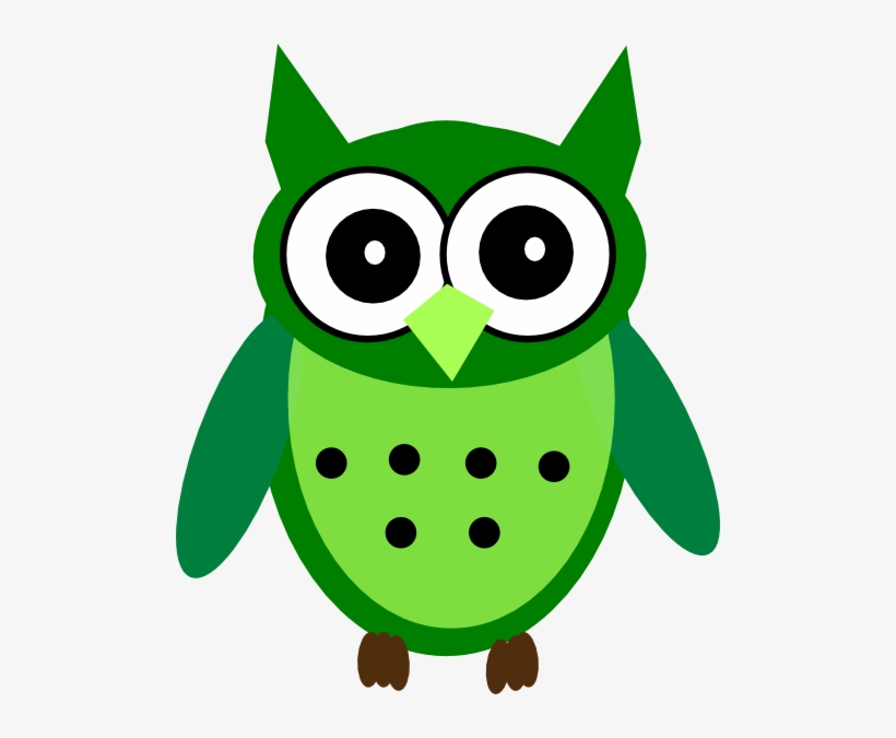 Owls Clipart Green