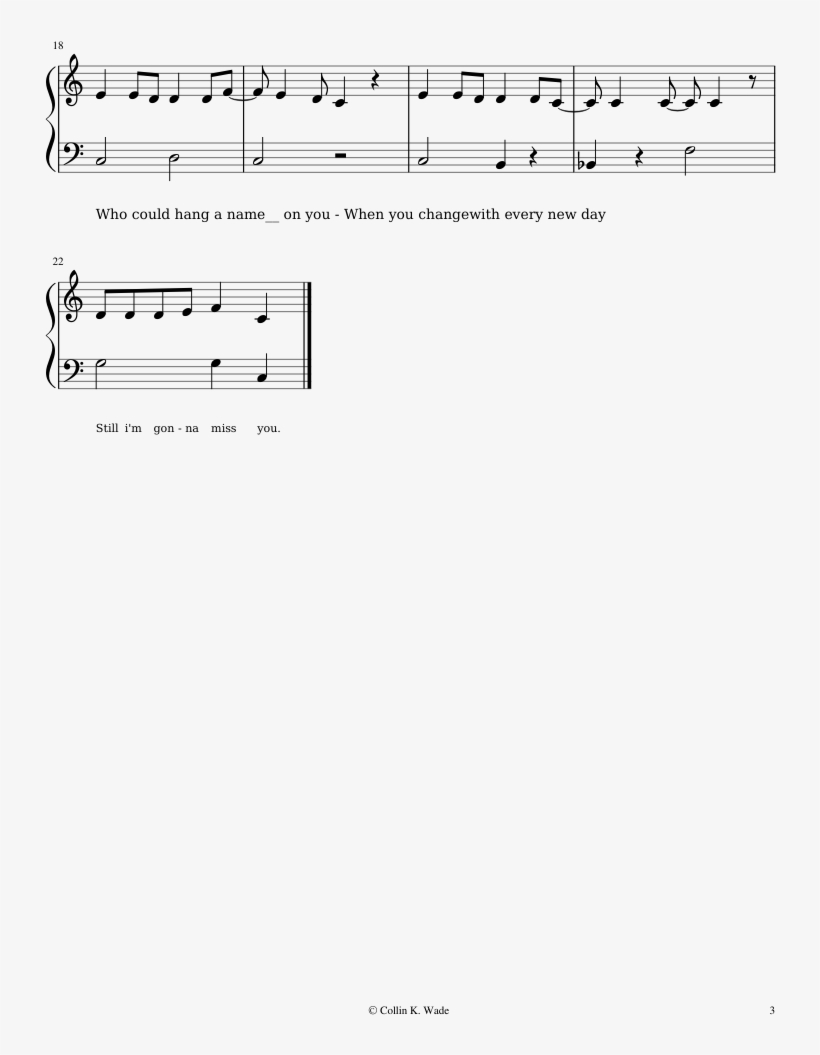 Ruby Tuesday Sheet Music Composed By R 3 Of 3 Pages - Music - 850x1100 ...