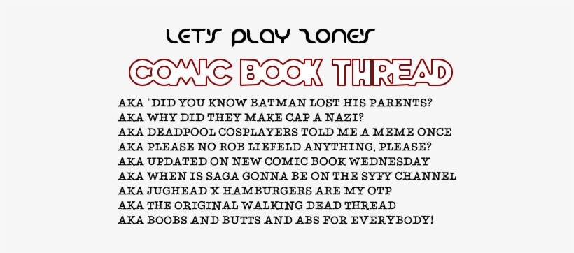 The Comic Book Thread - Book - 500x300 PNG Download - PNGkit