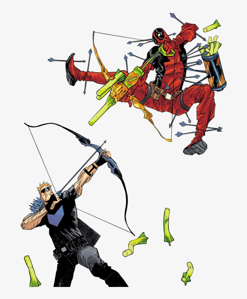 Hawkeye Deadpool Render By Franky4fingersx2 On Deviantart - Hawkeye Vs ...