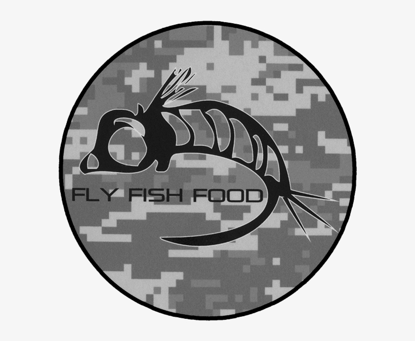 Download Transparent Fly Fish Food Round Logo Sticker Digicamo - M&p ...