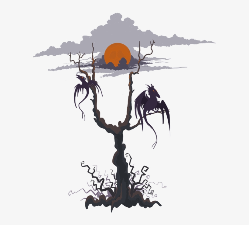 Download Transparent Evil Tree - Silhouette - PNGkit