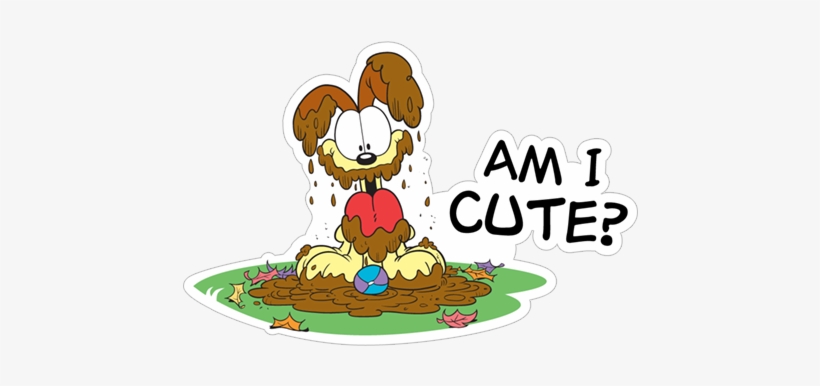 Download Transparent Viber Sticker «odie Unleashed» - Odie Unleashed ...