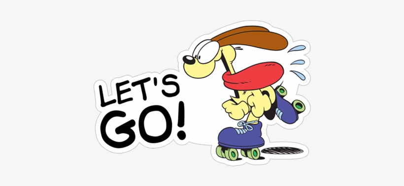 Download Transparent Viber Sticker «odie Unleashed» - Garfield - PNGkit