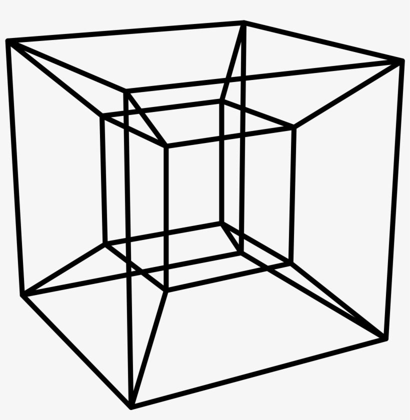 Download Transparent File - Tesseract Mark - Svg - Fourth Dimension ...