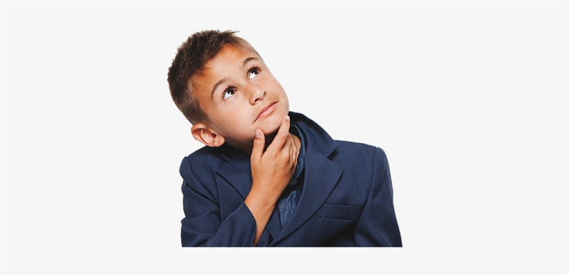 Thinking Transparent Png Download - Boy - 415x346 PNG Download - PNGkit
