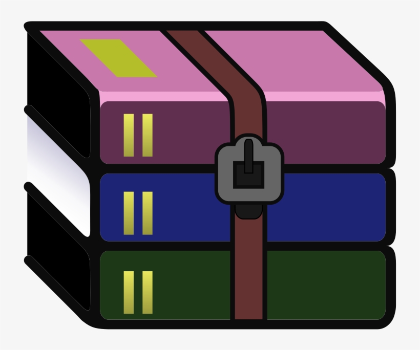 Download Transparent Svg Wikipedia Winrar Logo - Disk Compression ...