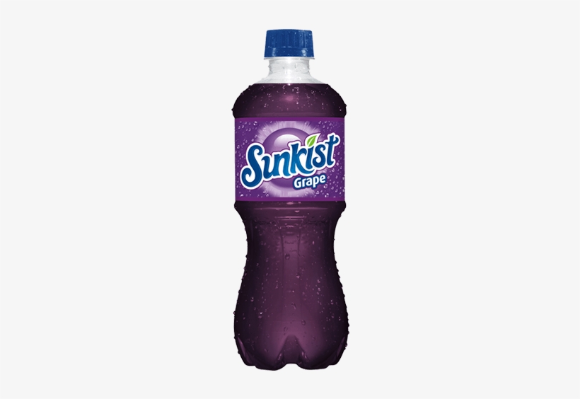 Sunkist Grape - Sunkist Grape Soda, 20 Fl Oz Bottle - 250x500 PNG ...