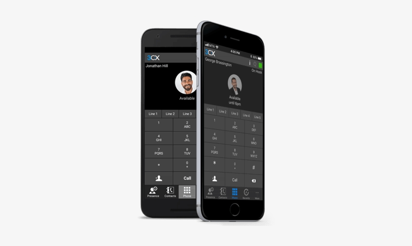 3cx Voip Clients For Android And Ios - 3cx Phone System - 350x412 PNG ...