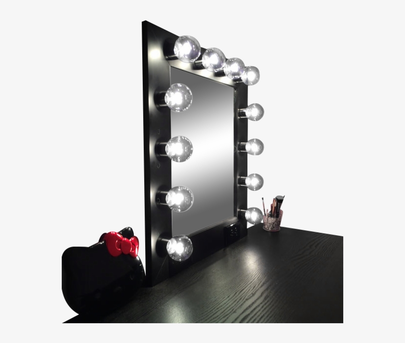 Hollywood Vanity Mirror - Mirror - 570x654 PNG Download - PNGkit