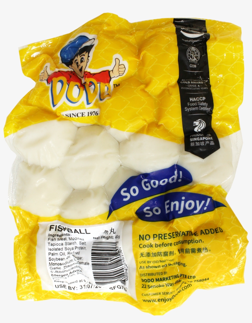 Cooked Fish Ball 450gm - Dodo Fish Soy 125g - 2577x3168 PNG Download ...