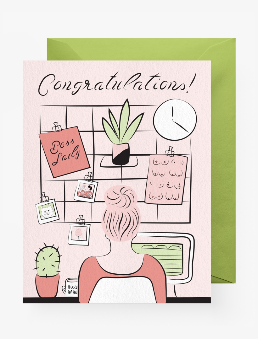 Congrats, Boss Lady - Lady - 799x1000 PNG Download - PNGkit