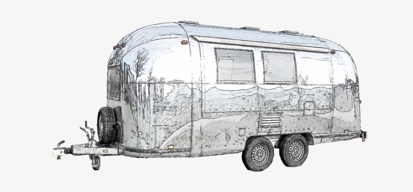 Caravan Sketch - 640x310 PNG Download - PNGkit