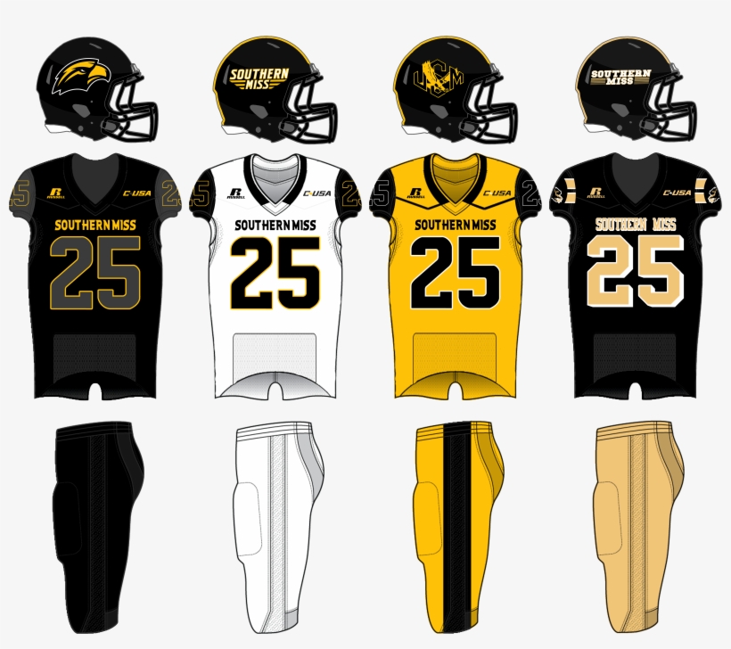 Usm Pre 2017 Unis - Southern Miss Football Uniforms 2018 - 4321x3648 ...