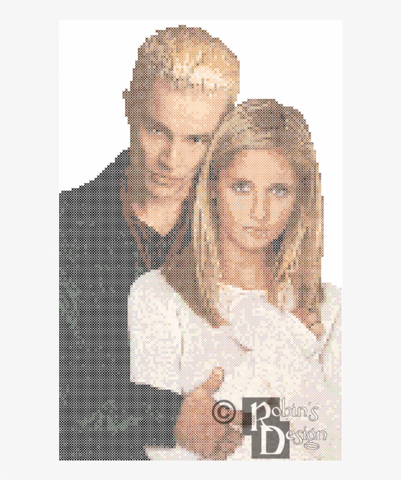 Buffy The Vampire Slayer And Spike Cross Stitch Pattern - Buffy The ...