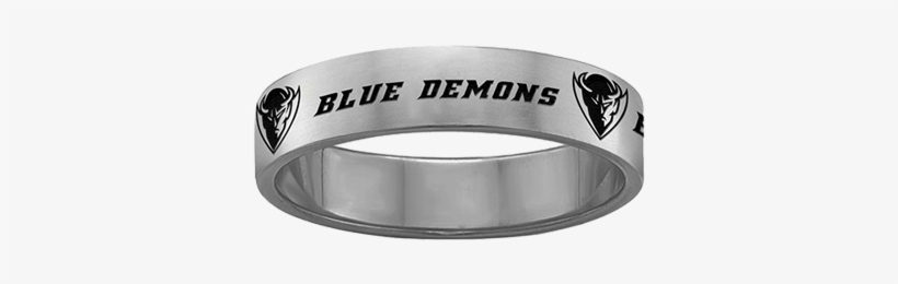 Depaul University Blue Demons - Titanium Ring - 535x535 PNG Download ...