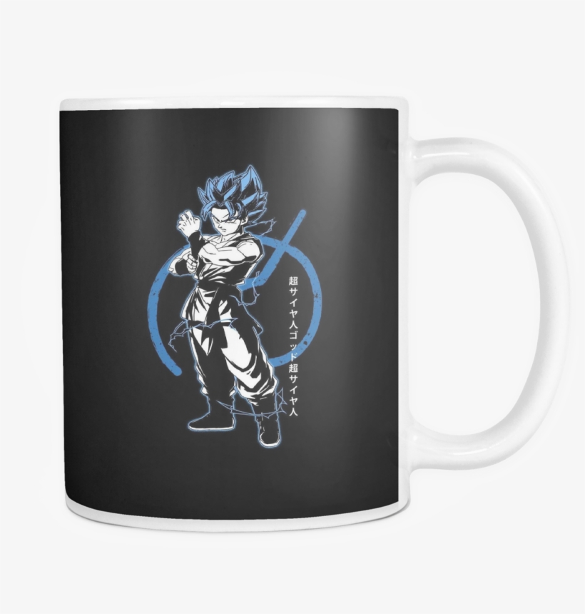 Super Saiyan Blue Goku God 11oz Coffee Mug - Fleece Zip Hoodie ...